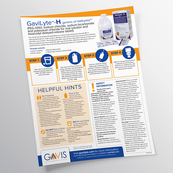 Print Pharma Advertising for Gavilyte | bfw Life Sciences Work